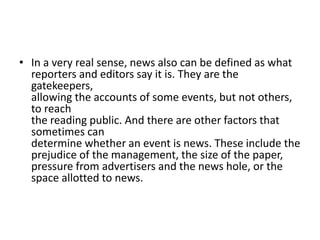 Structure of contemporary newspaper. | PPTX