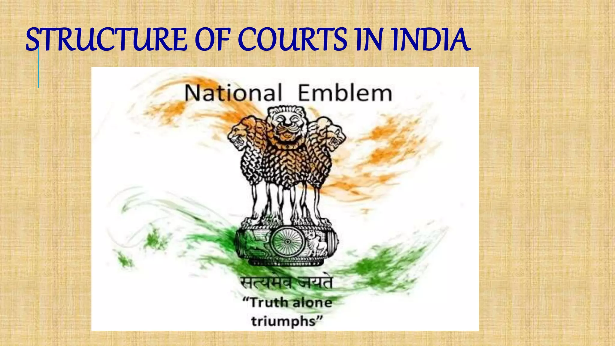 Structure of courts in india | PPTX
