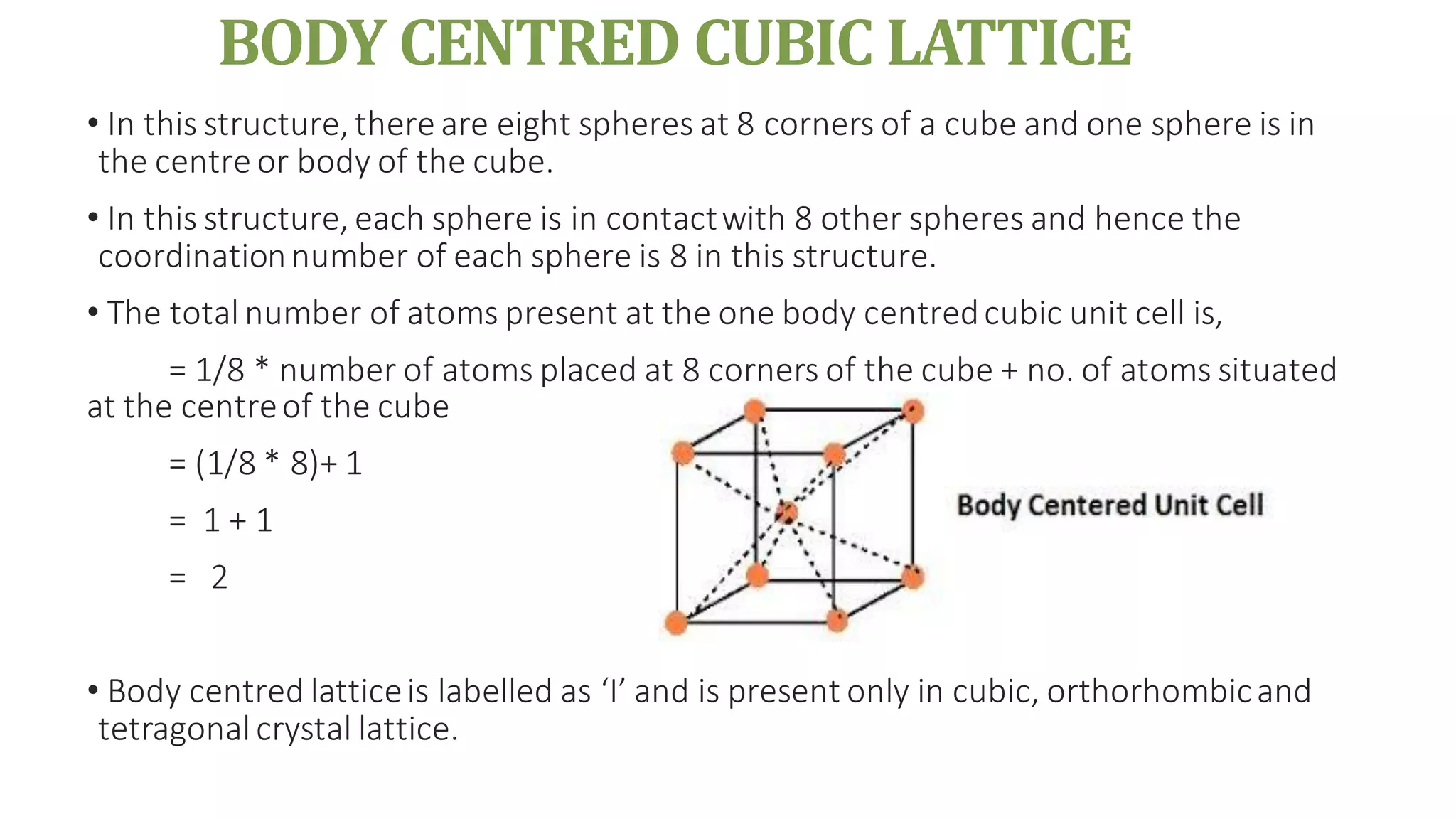 Structure of Crystal Lattice - K Adithi Prabhu | PDF