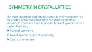Structure of Crystal Lattice - K Adithi Prabhu | PDF