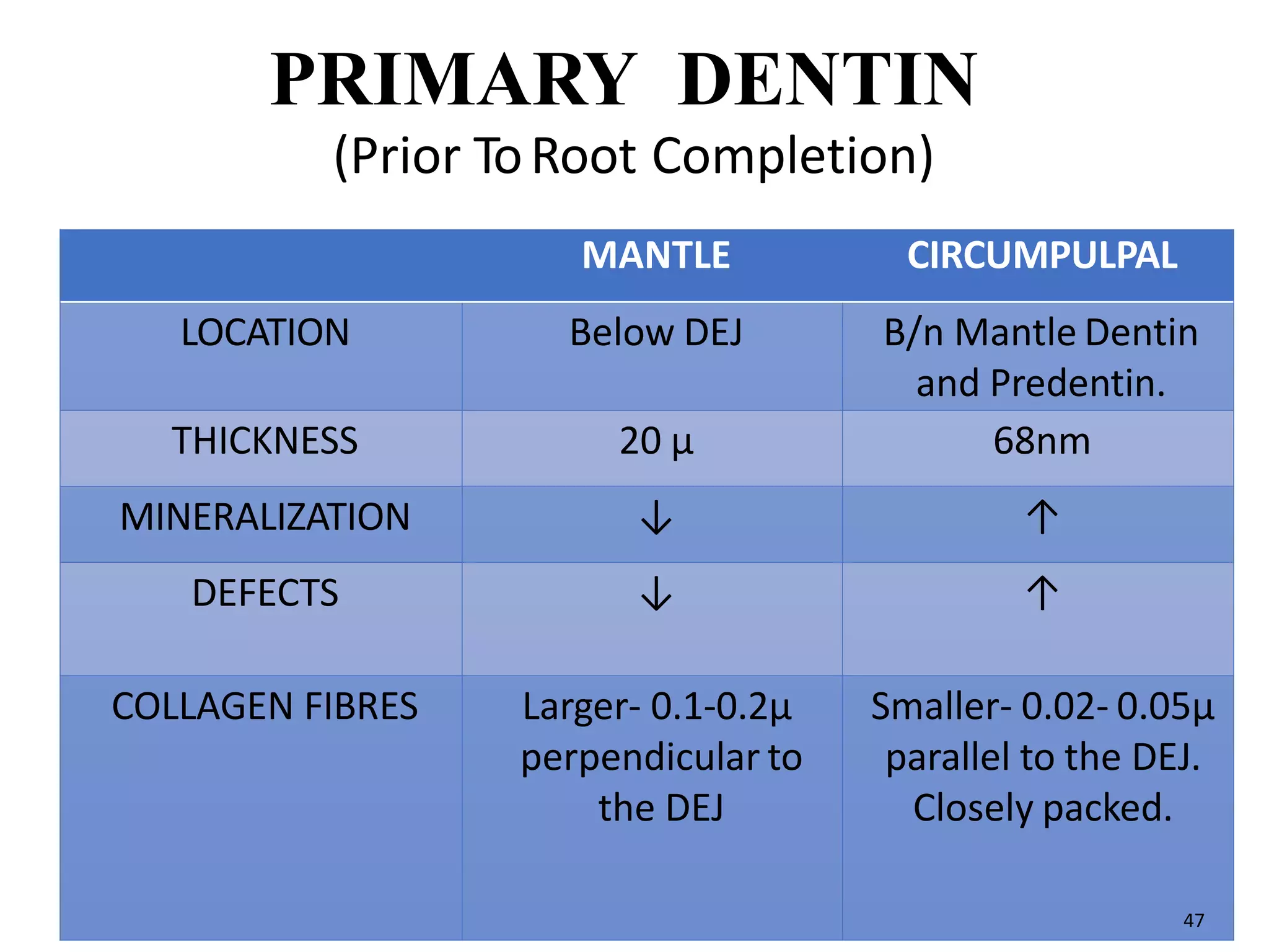 Structure of dentine | PPTX