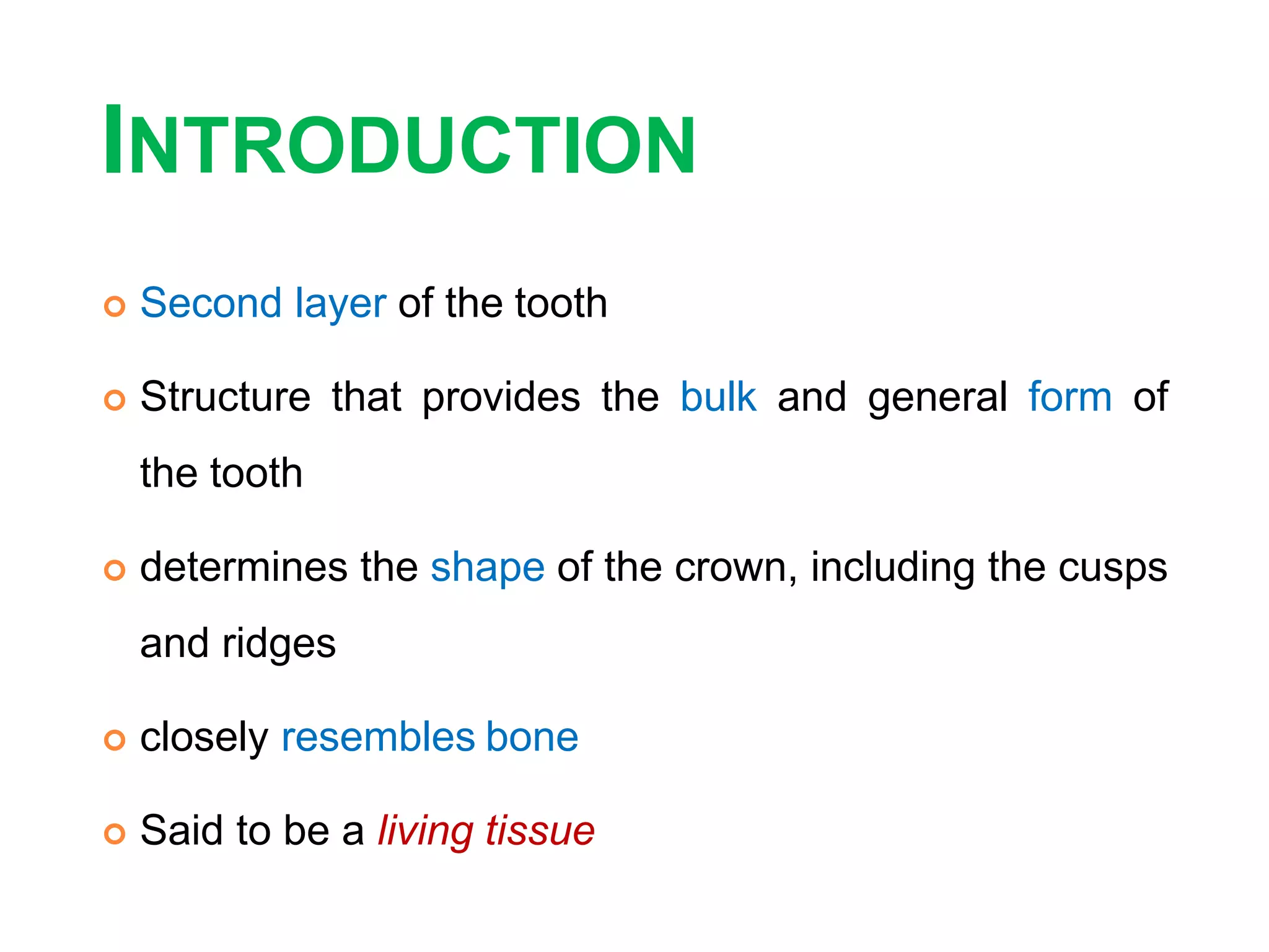 Structure of dentine | PPTX
