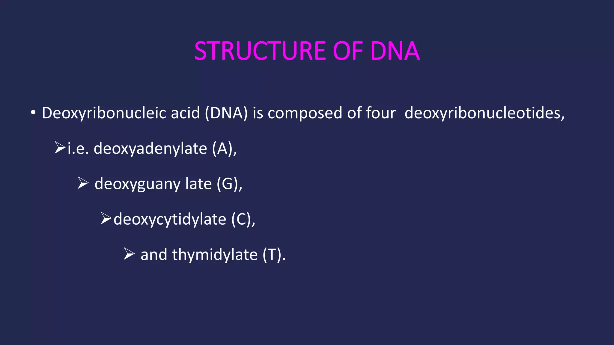 Structure of DNA | PPTX