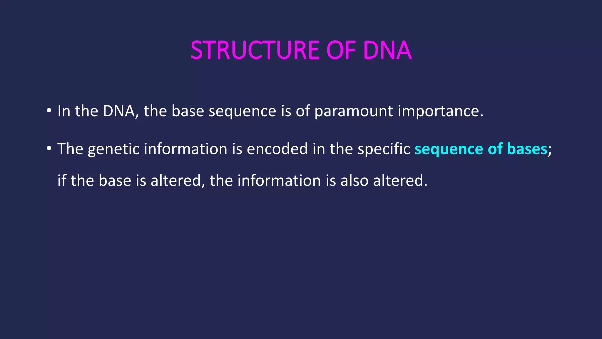 Structure of DNA | PPTX