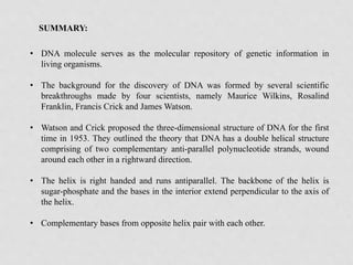 Structure of dna | PPTX