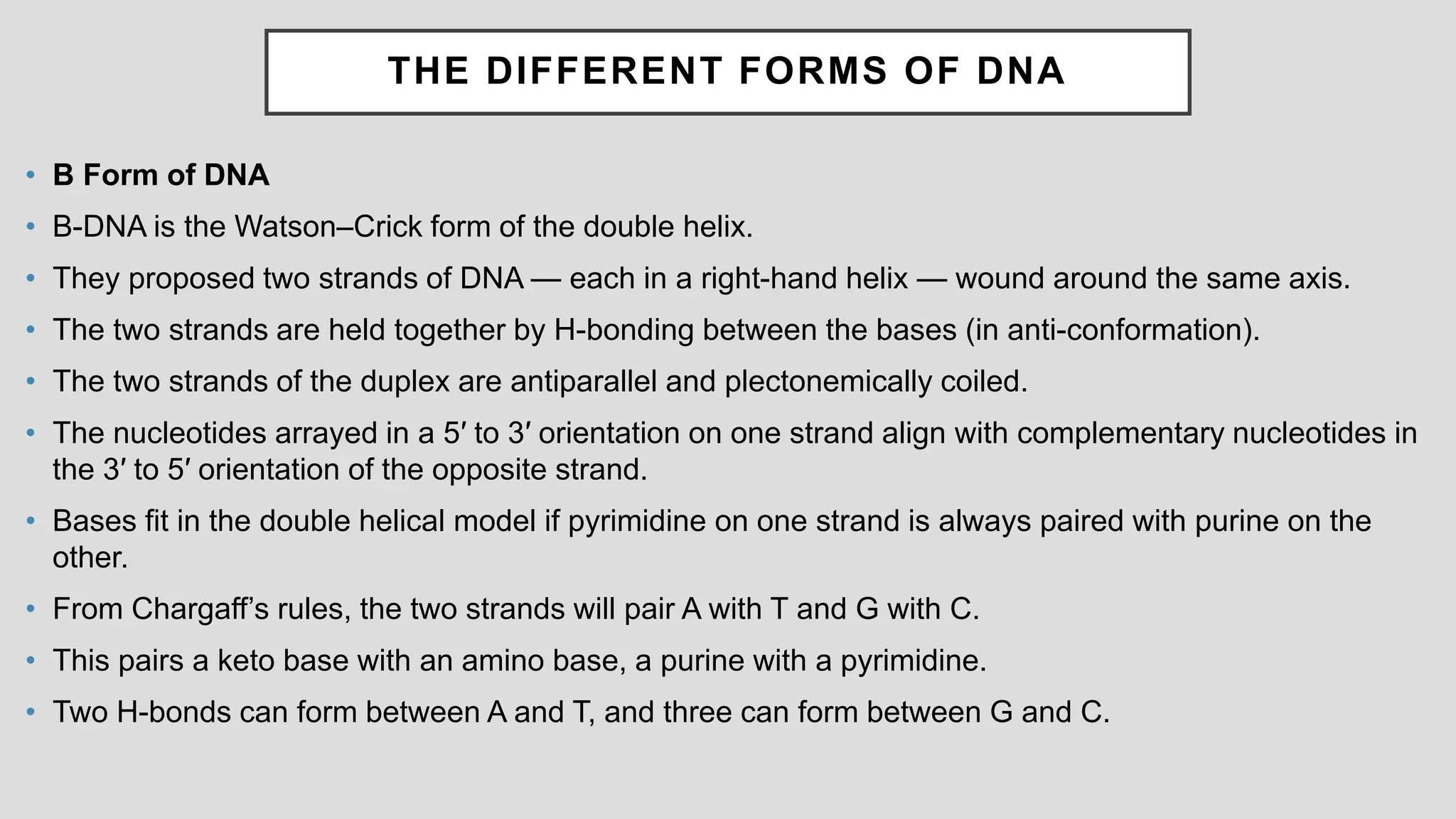 Structure of DNA- Types and functions of DNA | PDF