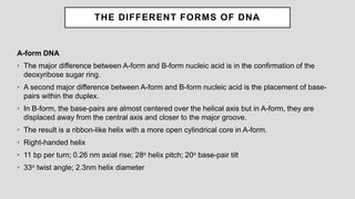 Structure of DNA- Types and functions of DNA | PDF