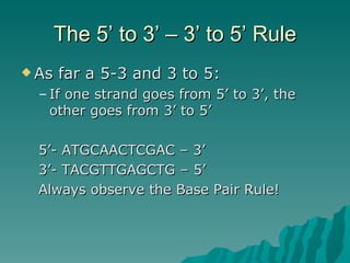 Structure of dna and replication2012 | PPT