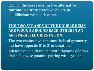 Structure of dna , dna polymorphism | PPTX