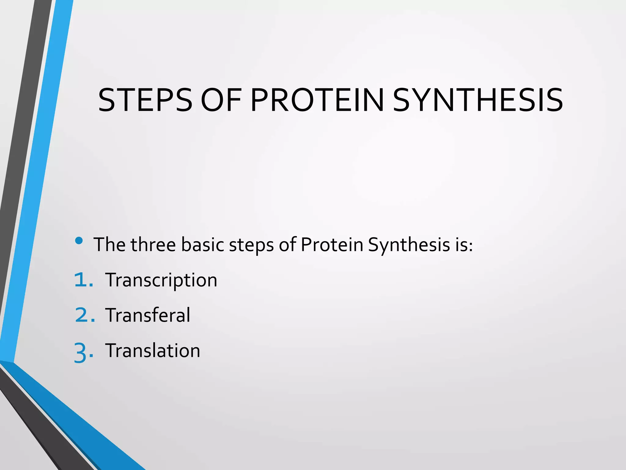 Structure of DNA replication & protein synthesis | PPT
