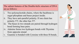 Structure of dna, types of dna forms, turners syndrome | PPTX