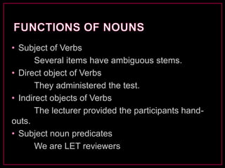 Structure of english | PPTX