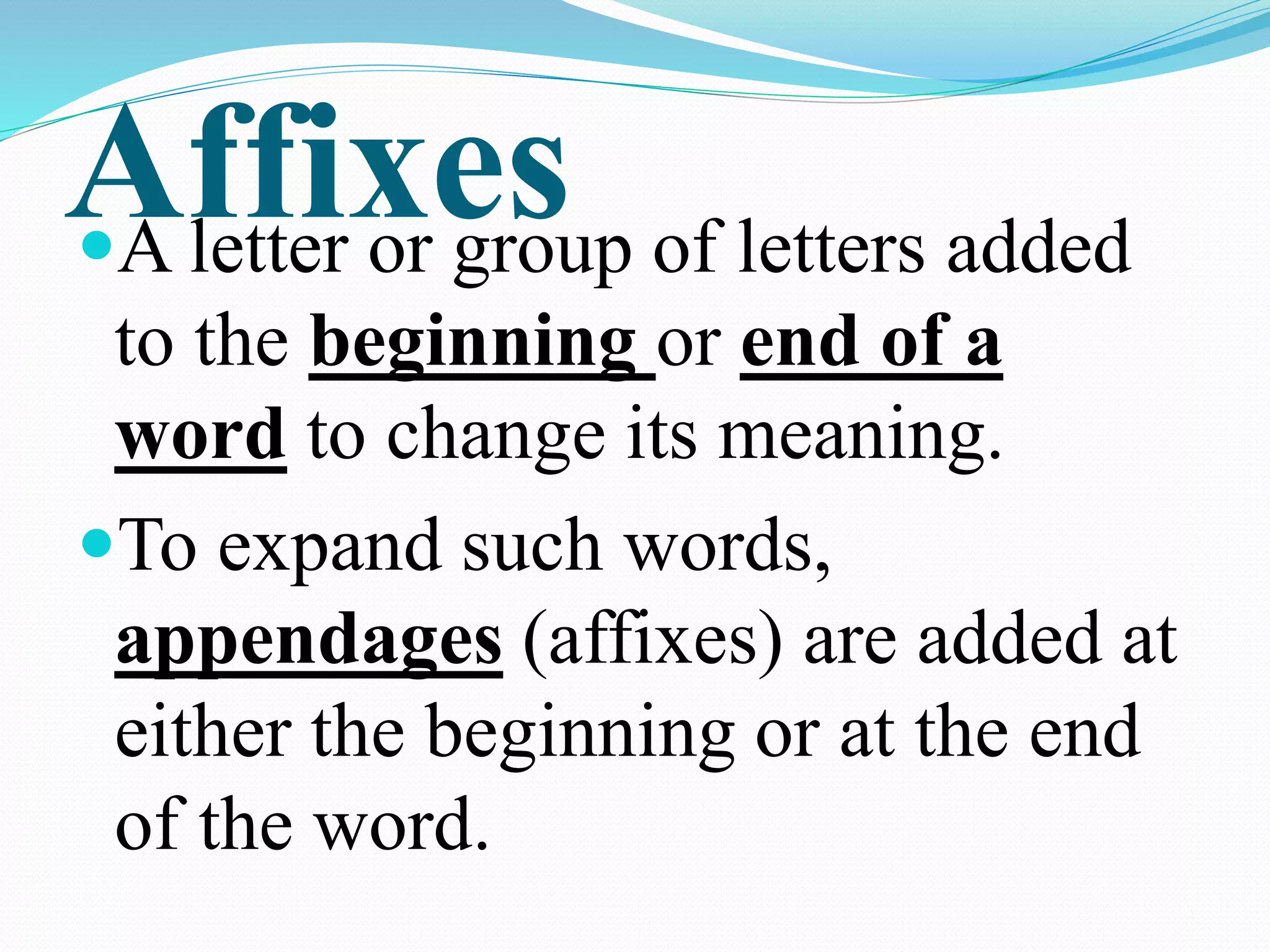 Structure of english-_affixes1 | PPTX