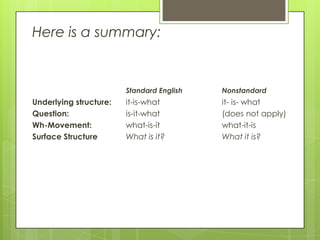 Sentence-Level Phenomena in Performance Grammar | PPTX