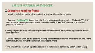 STRUCTURE OF GENE and genetic code in animals ppt | PPT