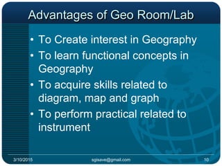 Structure of geo sub adn geo room | PPT