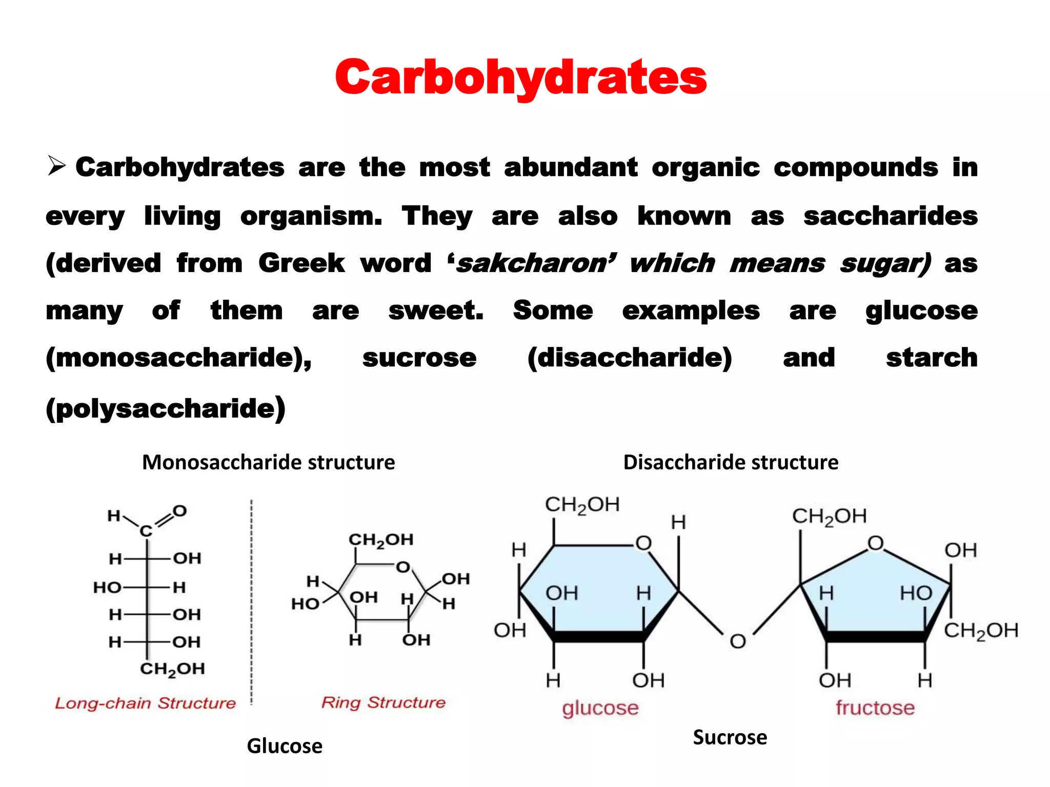 Basic Structure Of Glucose