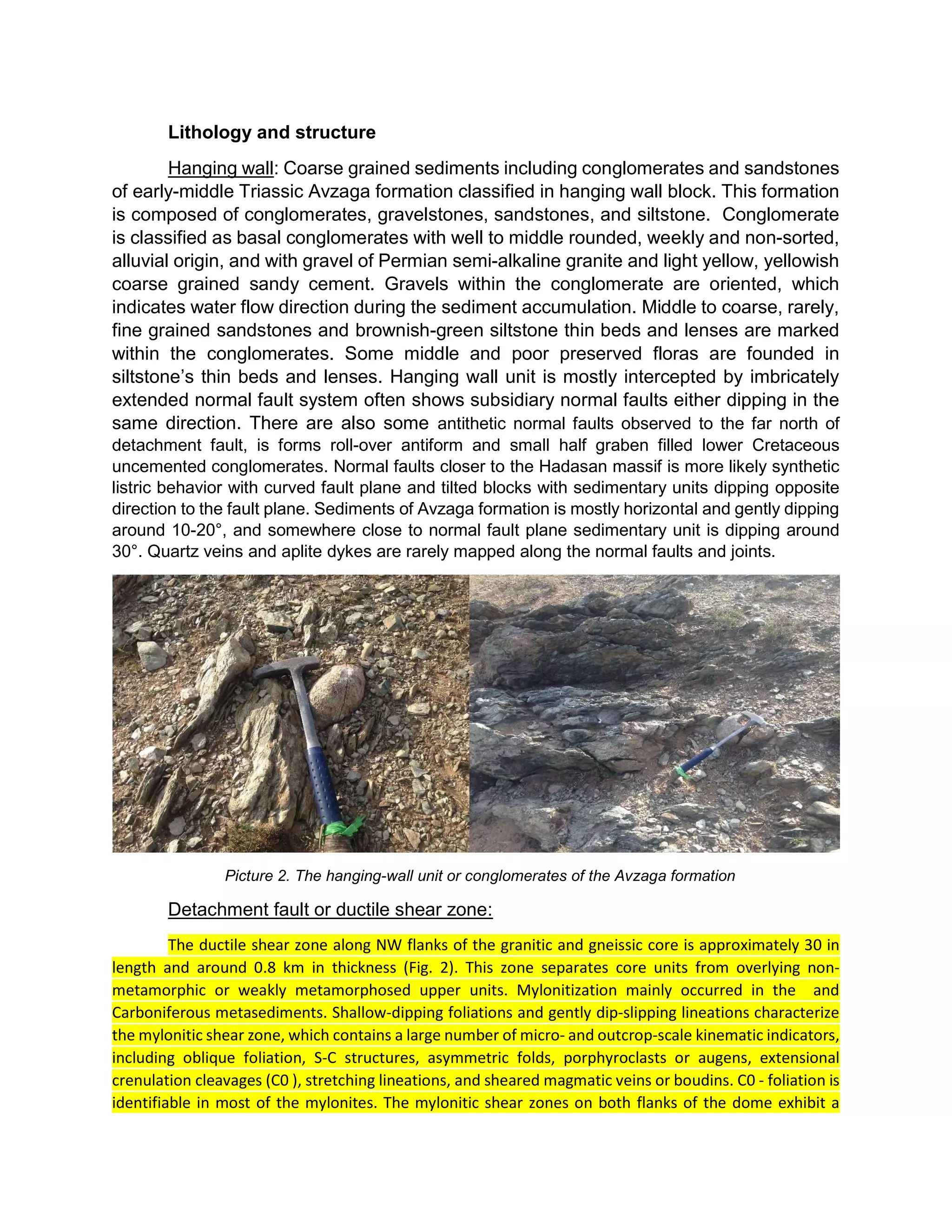 Structure of hadaasan metamorphic core complex | PDF