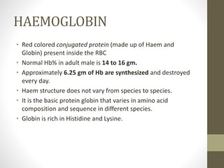 STRUCTURE OF HAEMOGLOBIN | PPTX