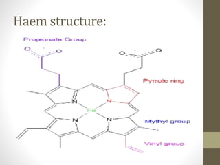 STRUCTURE OF HAEMOGLOBIN | PPTX