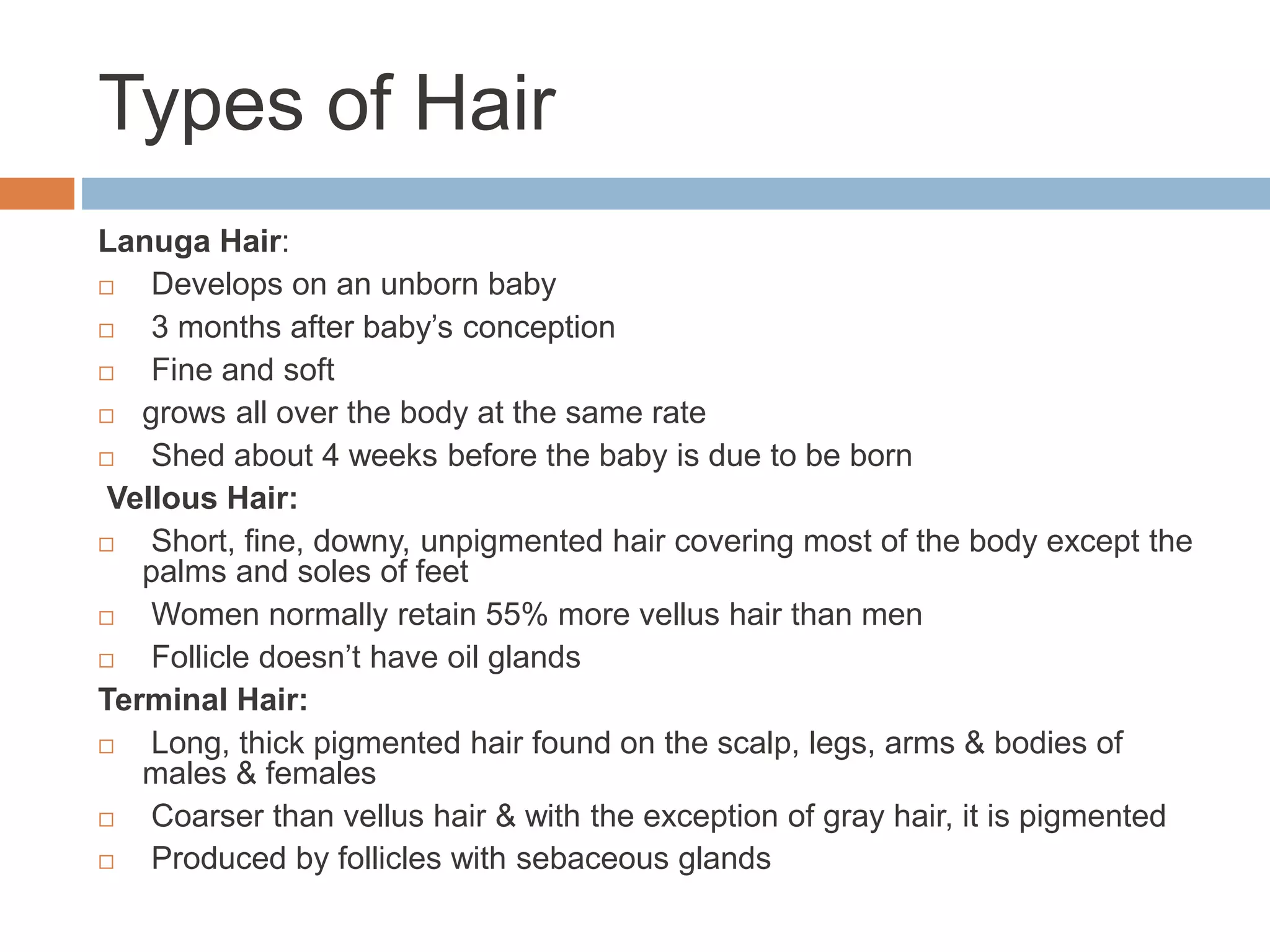 Structure of hair and hair growth cycle | PPTX
