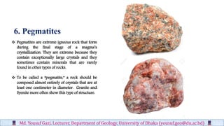 Structure of igneous rocks | PDF