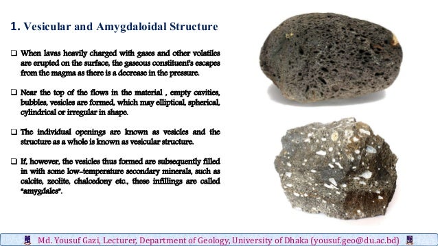 Structure of igneous rocks