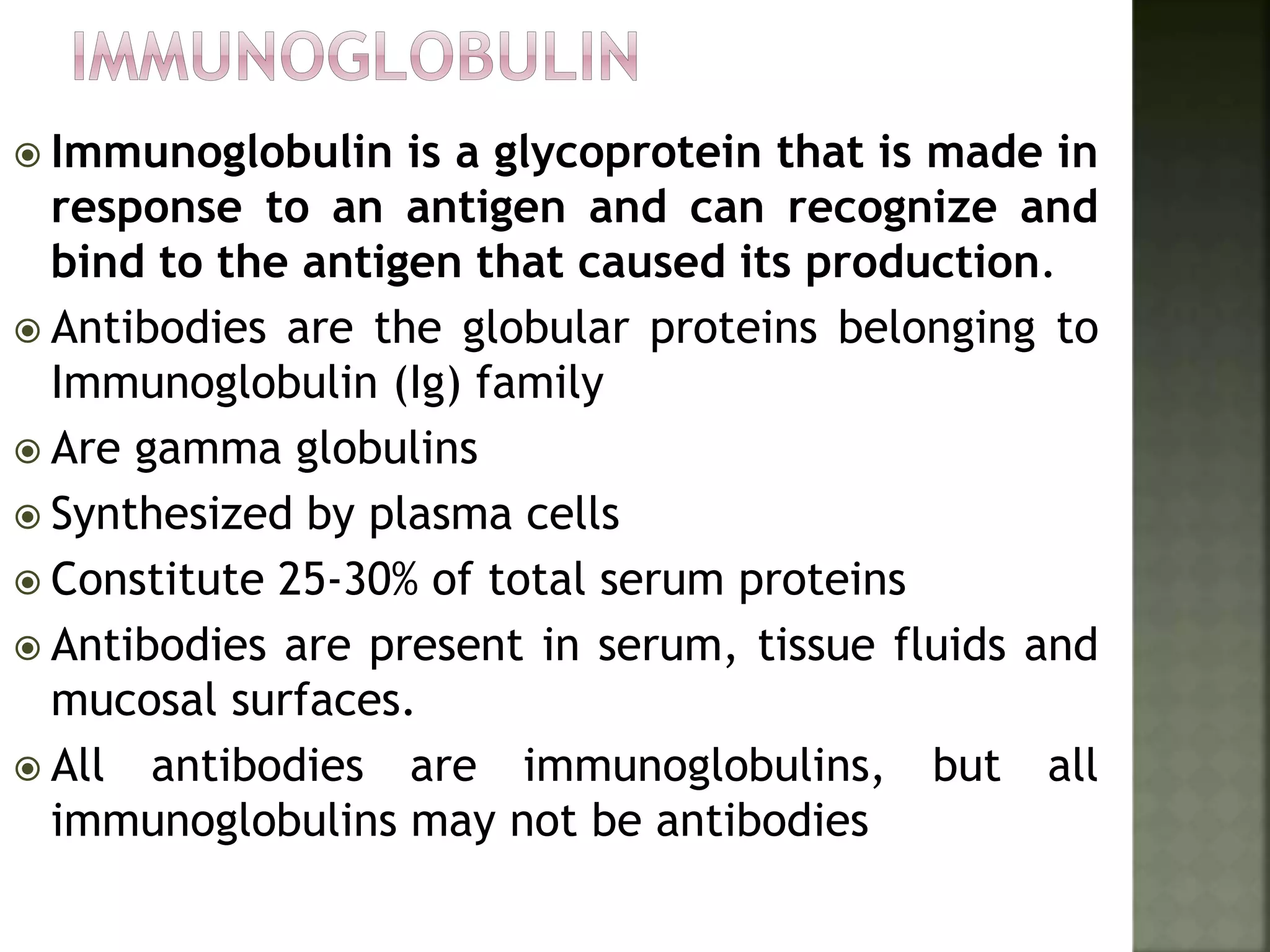 Structure of immunoglobulins | PPTX