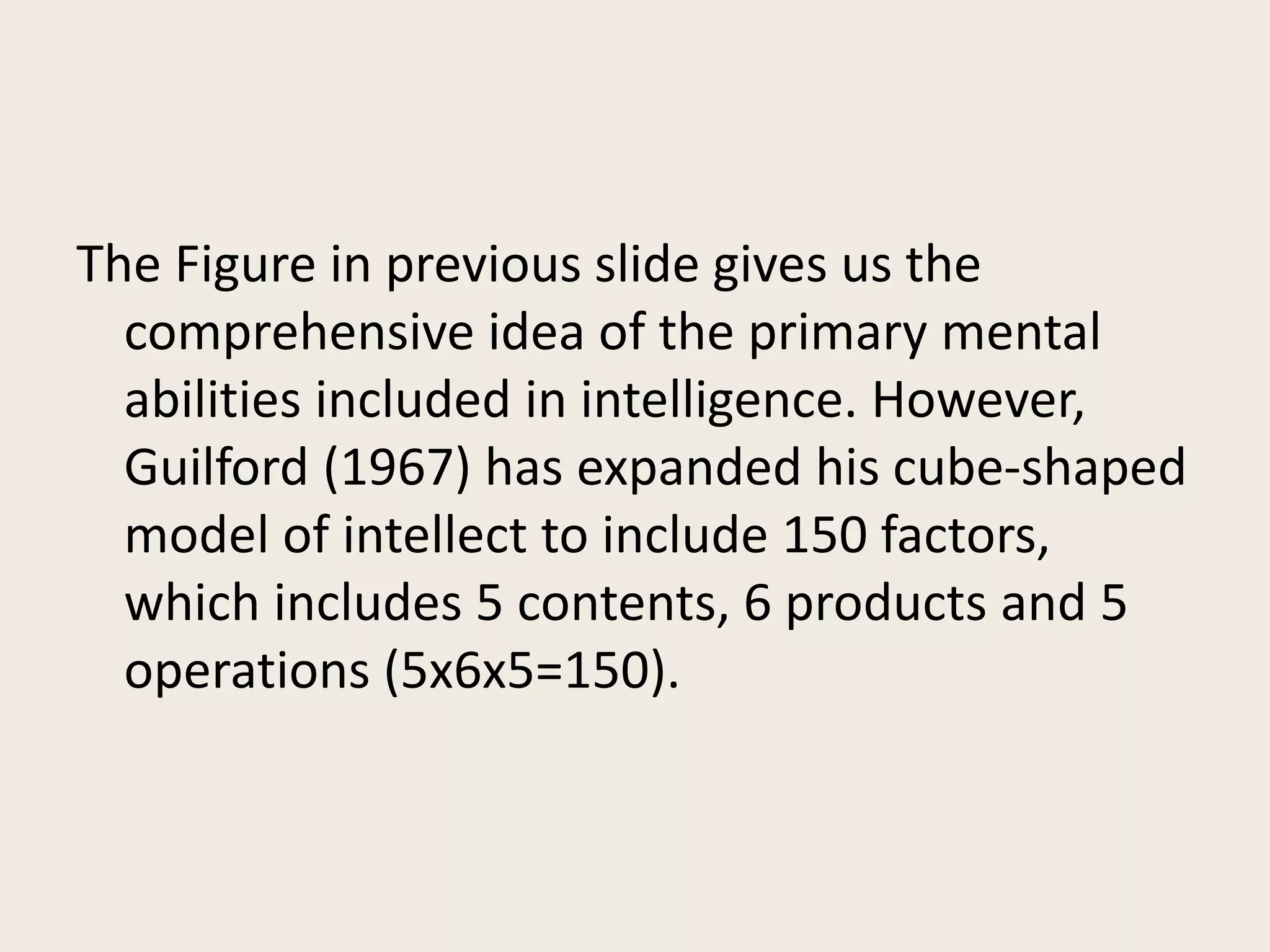 Guilford's Structure of intellect | PPTX