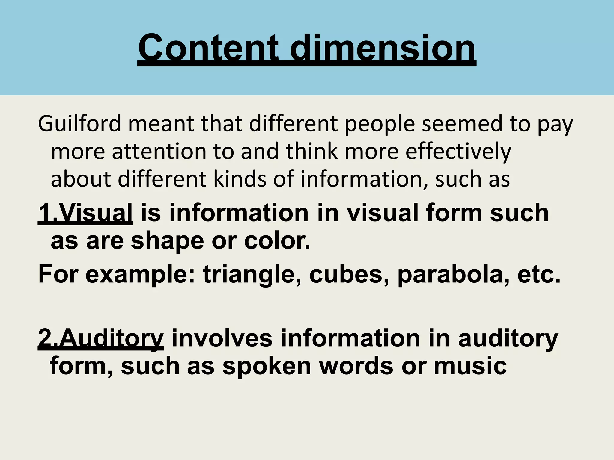Guilford's Structure of intellect | PPTX
