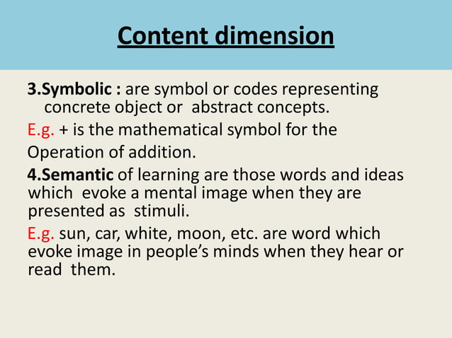 Guilford's Structure of intellect | PPTX | Physics | Science