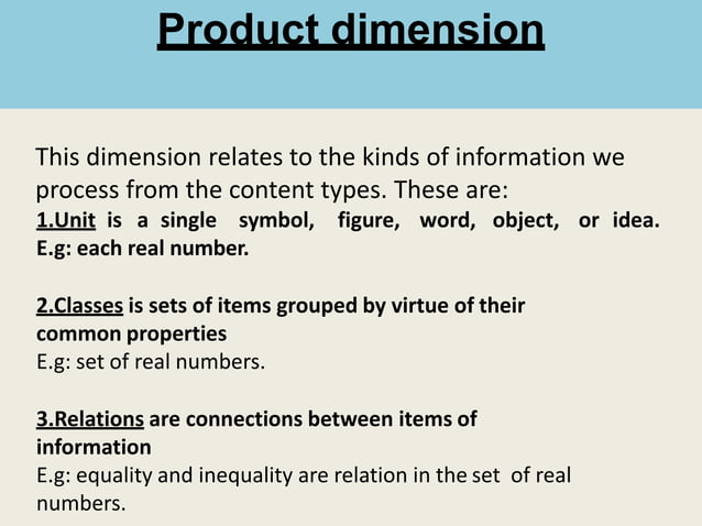 Guilford's Structure of intellect | PPTX | Physics | Science