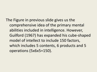 Guilford's Structure of intellect | PPTX