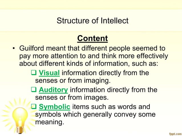 Structure of intelligence | PPTX | Science