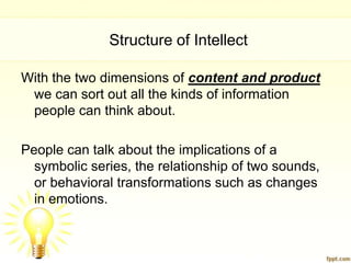 Structure of intelligence | PPTX
