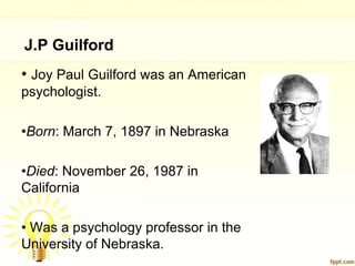 Structure of intelligence | PPTX