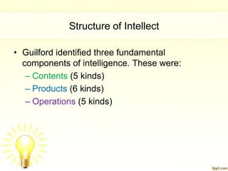 Structure of intelligence | PPTX