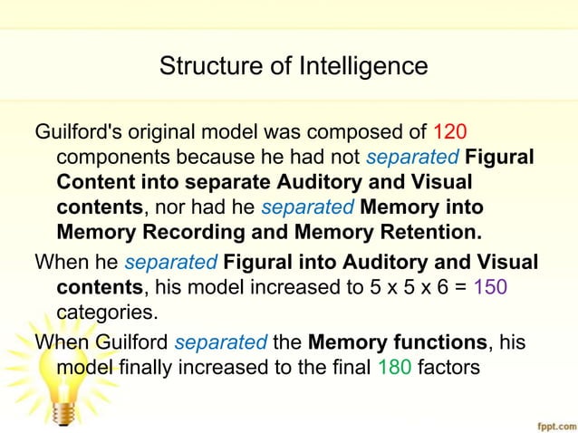 Structure of intelligence | PPTX | Science