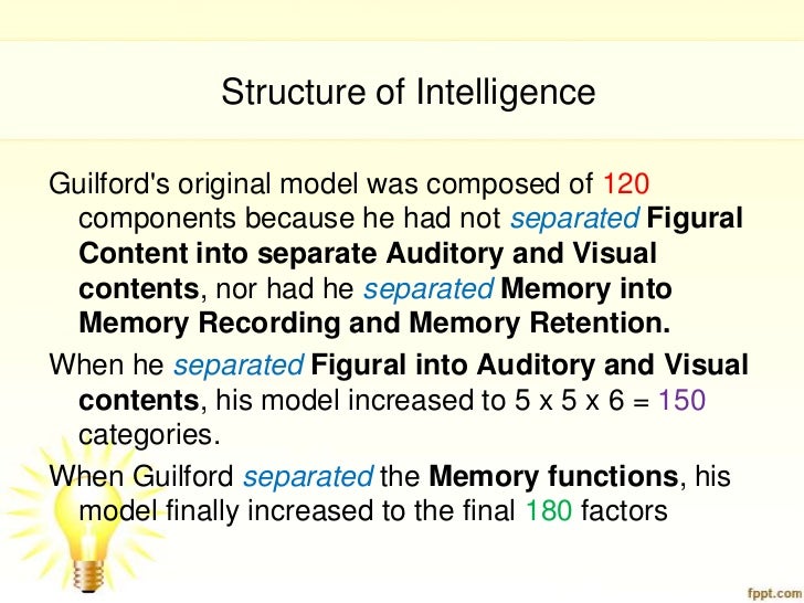 Structure of intelligence
