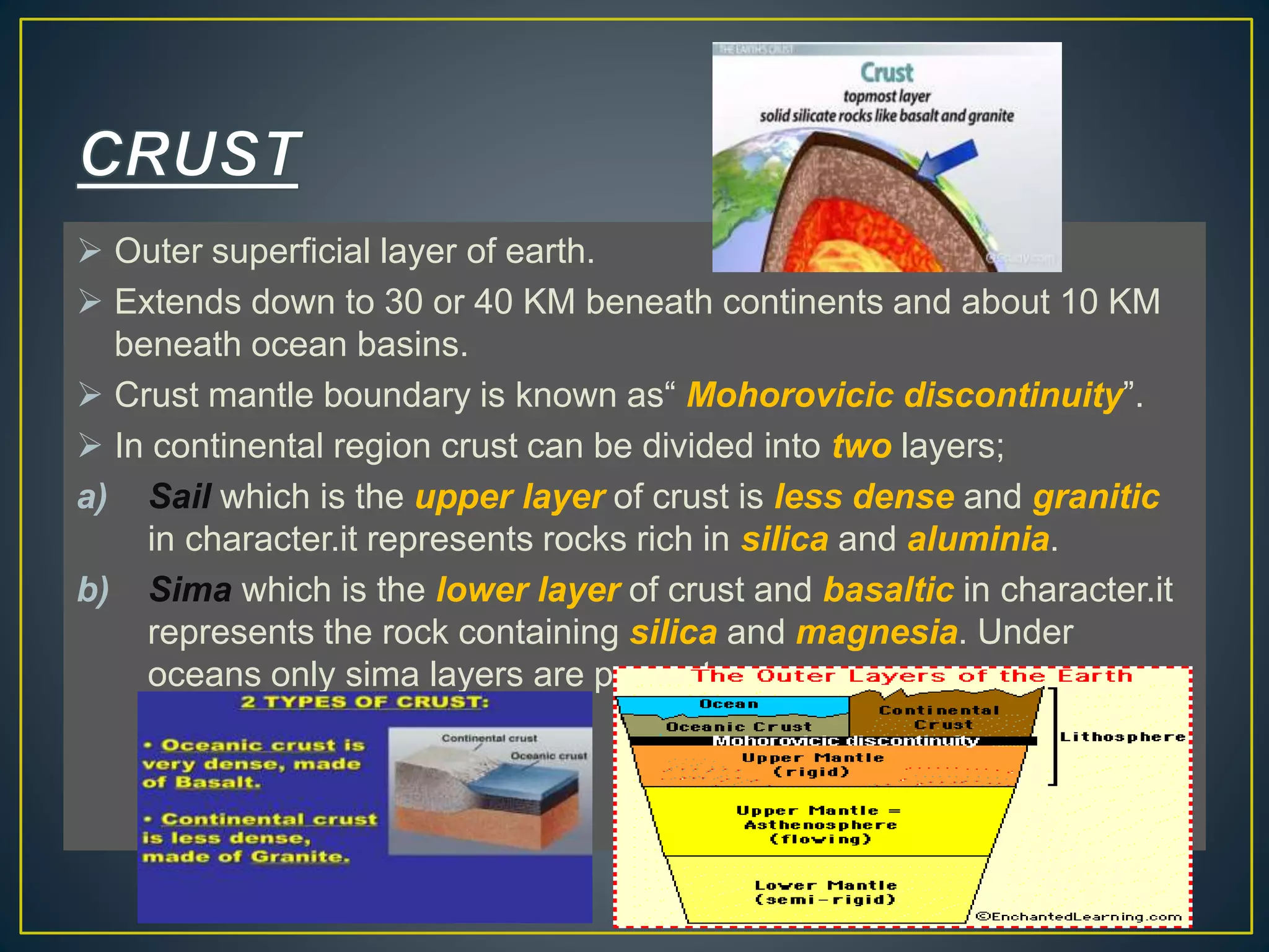 interior structure of earth | PPTX