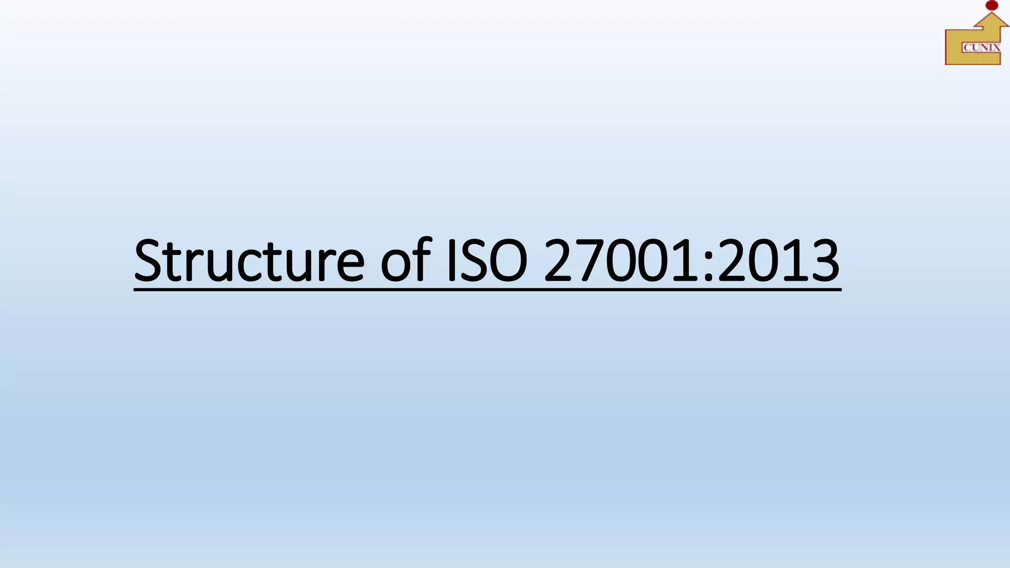 Structure of iso 27001 | PPT