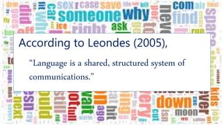 STRUCTURE OF LANGUAGE | PPT
