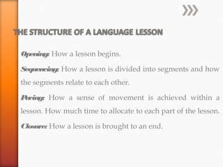 structure of lesson | PPT