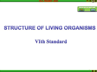 Structure of living organism | PPT