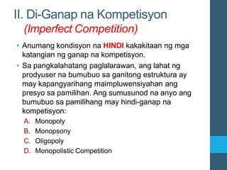 structure of market in economics lesson 8 | PPTX