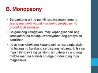 structure of market in economics lesson 8 | PPTX