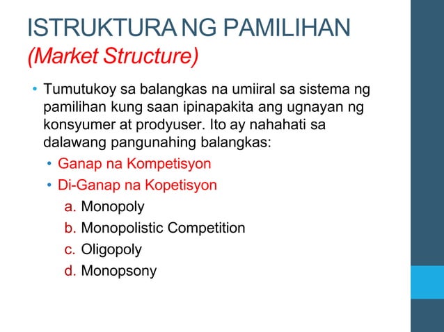 structure of market in economics lesson 8 | PPTX