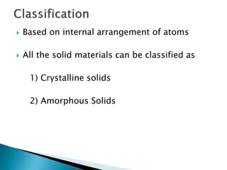 Structure of materials | PPTX