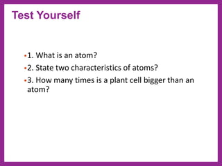 Structure of matter atoms and molecules | PDF