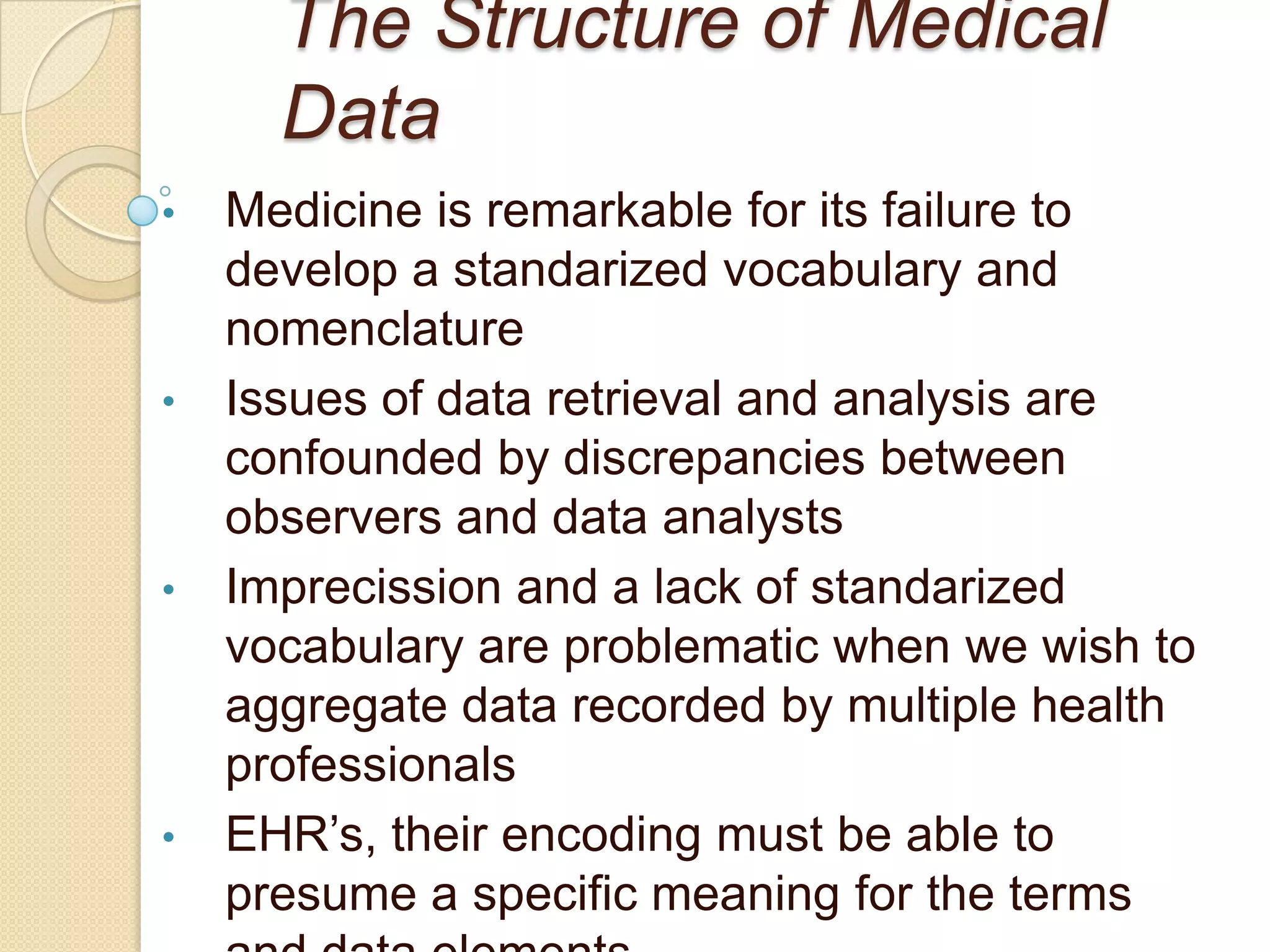 Structure of medical data | PPT